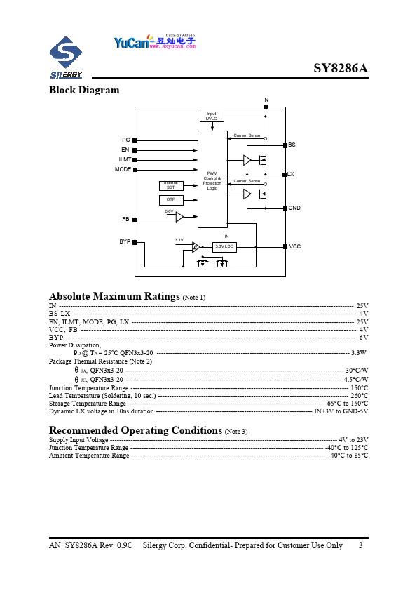 SY8286A Datasheet PDF - Silergy