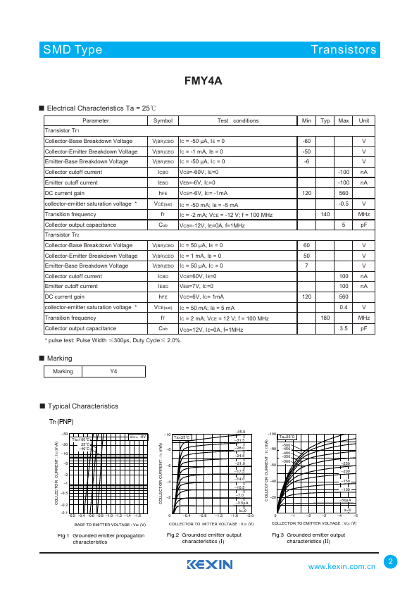 FMY4A Datasheet (Dual Transistors) | Distributor & Price | Kexin ...